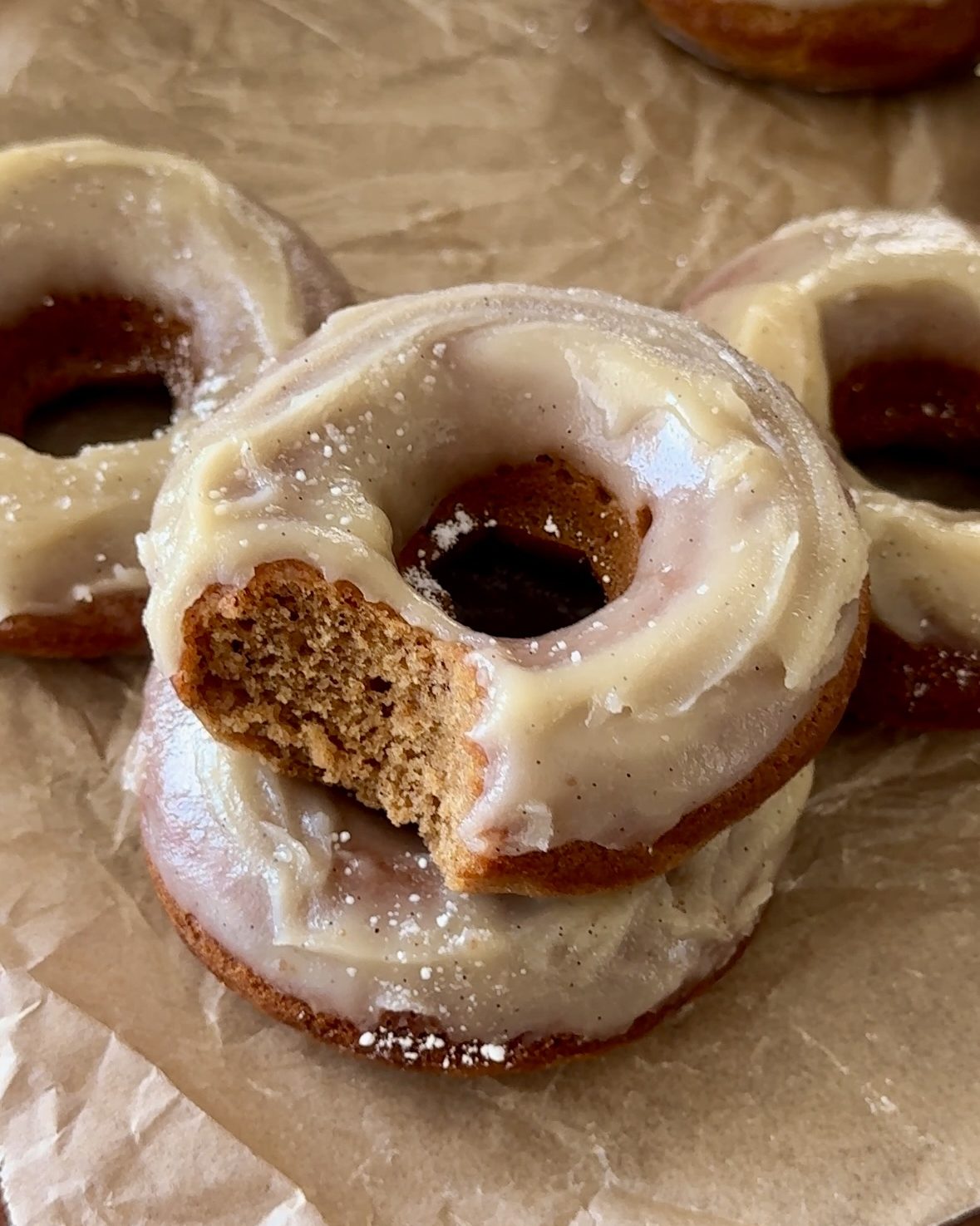 Maple Cinnamon Baked Donuts - salt n sprinkles